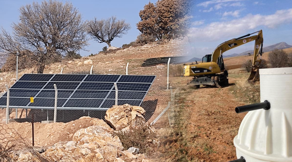 Bozkandak Köyünde Azalan Suya Drenaj Çalışması Yapıldı
